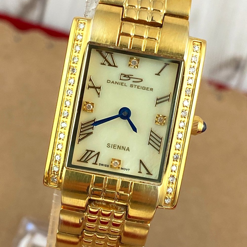 Stunning Art Deco Diamond Watch By Designer Daniel St… - Gem